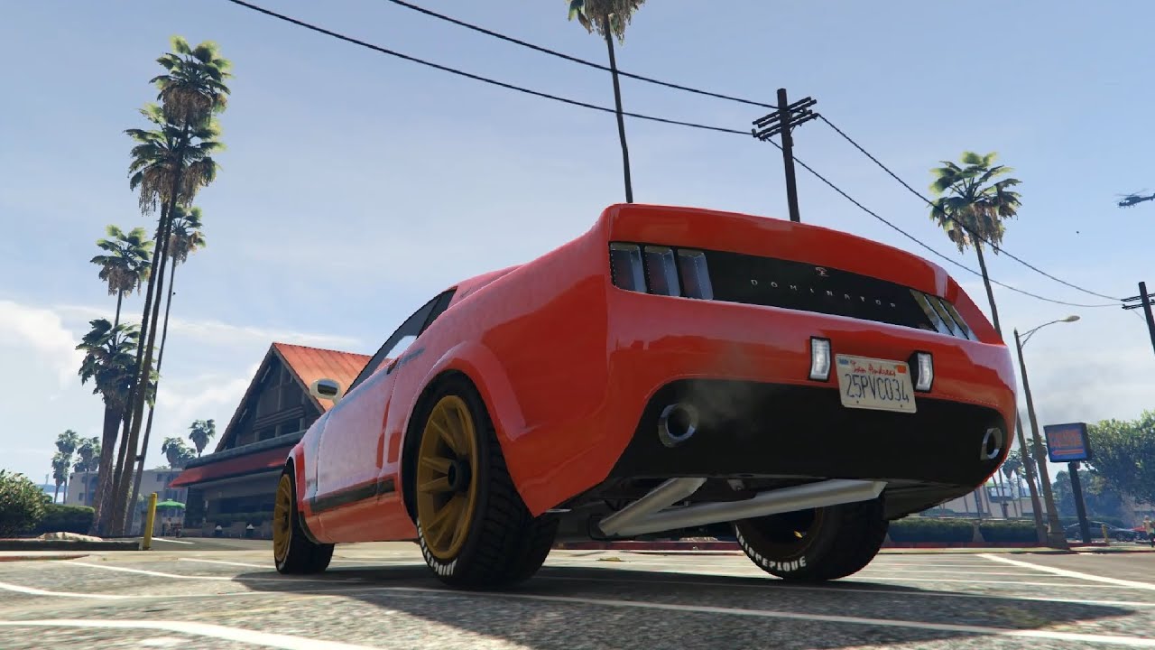 GTA V - Red Mist's Mustang Dominator _REVIEW - YouTube