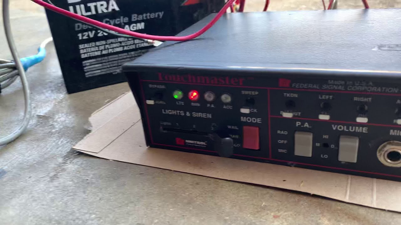 Federal Signal Unitrol Touchmaster TM4 - YouTube
