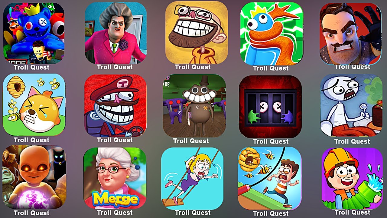 Gameplay (Scary Teacher 3D, Flow Legends 2, Dark Monster LC5, 100 ...