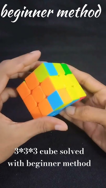 beginner method on 3*3*3 cube - YouTube