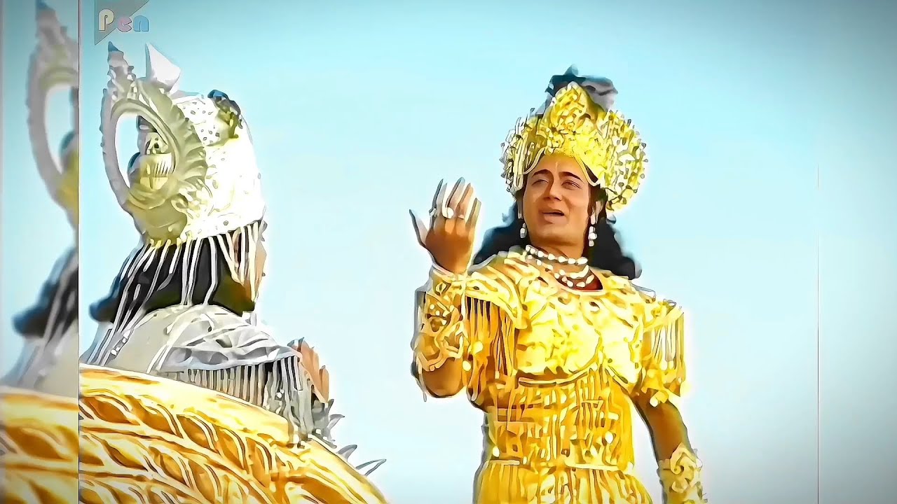 KRISHN ☄️ OR ARJUN GEETA GYAN 🍁#videos #krishna #arjun #mahabharat # ...