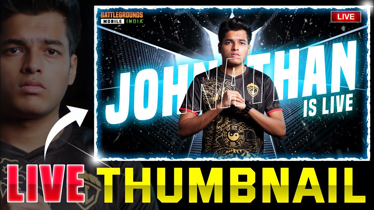 How To Make Live Stream Thumbnail On Android | Pubg Live Thumbnail ...