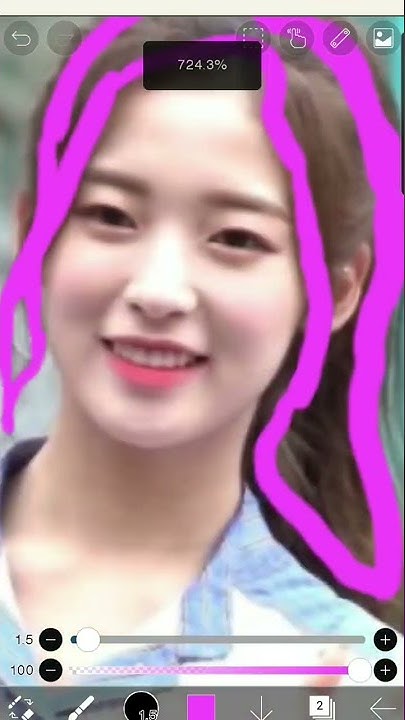 이비스페인트 오마이걸 아린 핑크색 염색 신청 완료 Youtube