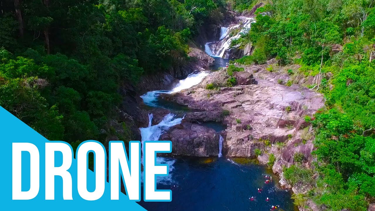 Clamshell Falls aka Behana Gorge Drone Footage (Australia) - YouTube