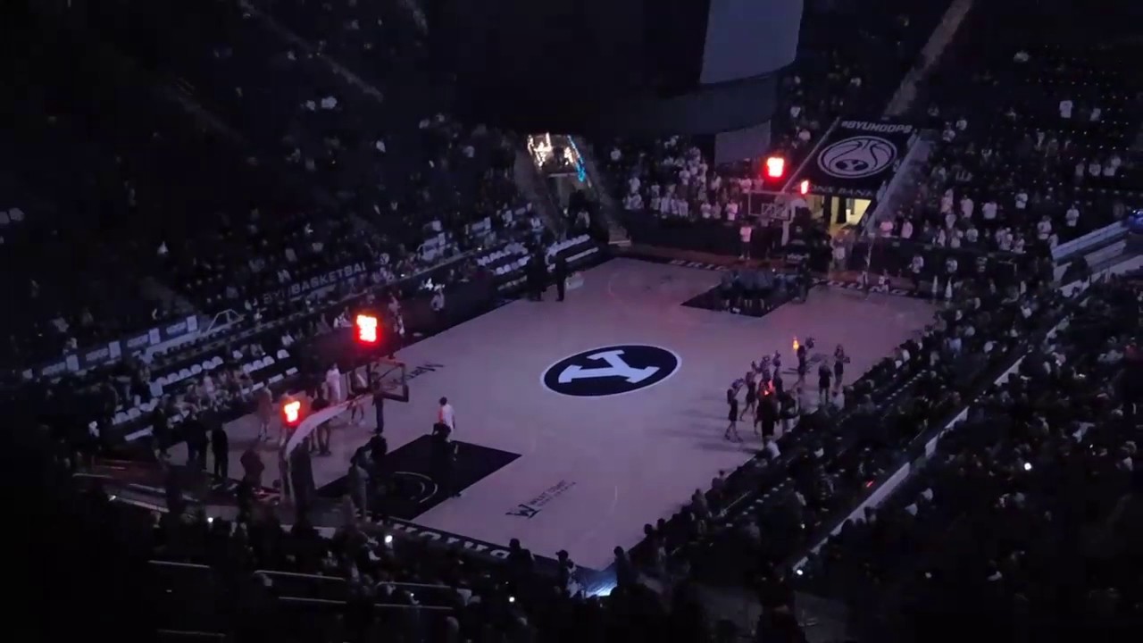 BYU Basketball Pregame Intro Video & Starting Lineup - YouTube