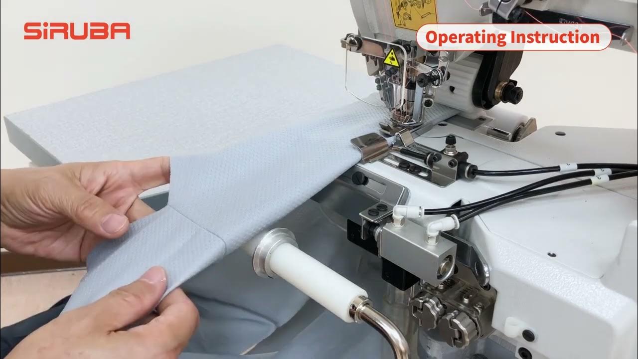 SiRUBA C007KP-CHP Pneumatic Hemming Device—Operating instruction - YouTube