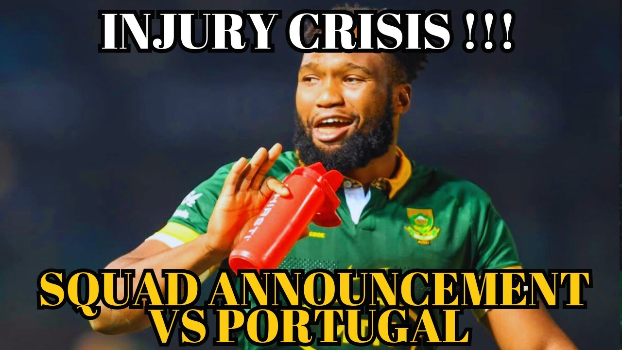 INJURIES HAUNT SPRINGBOKS | LINE-UP ANNOUNCES TEAM VS PORTUGAL - YouTube