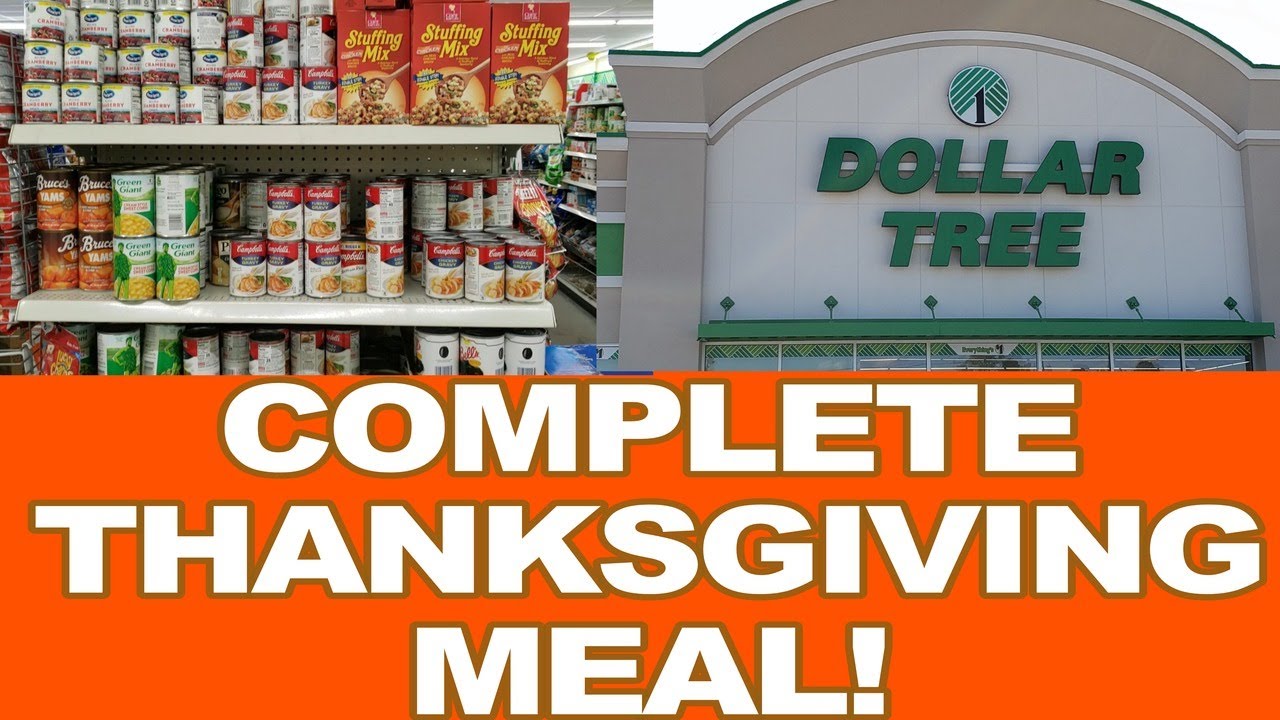 I BOUGHT EVERYTHING FROM DOLLAR TREE FOR THANKSGIVING DINNER - YouTube