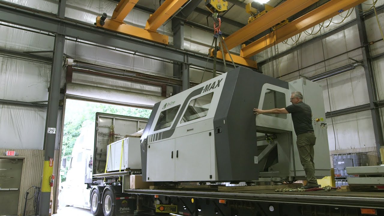 Installation of 3rd S-Max Sand Printer - YouTube