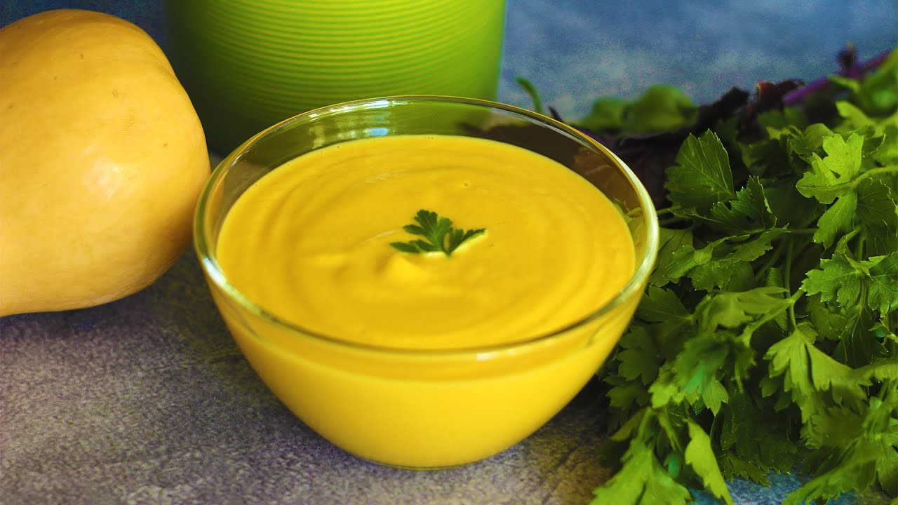 Squash puree soup recipe! Low calorie! - YouTube