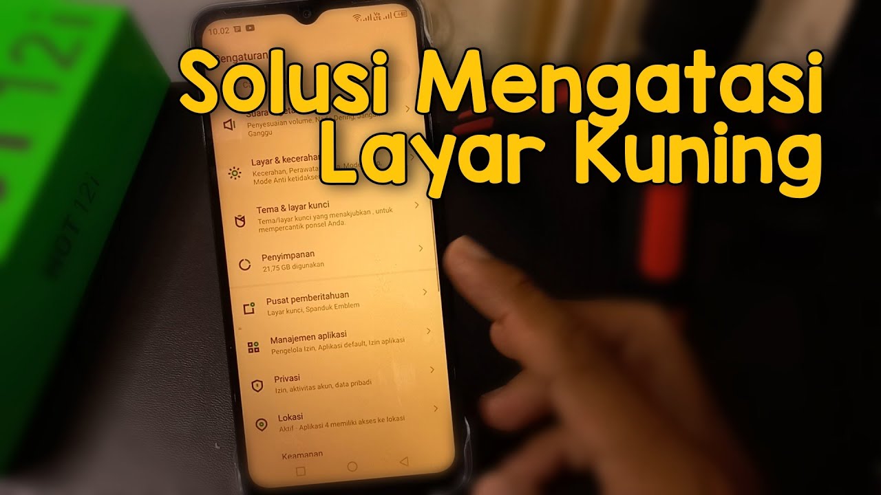 Cara Mengatasi Layar Kuning di HP Infinix HOT 12i Android 11 - YouTube