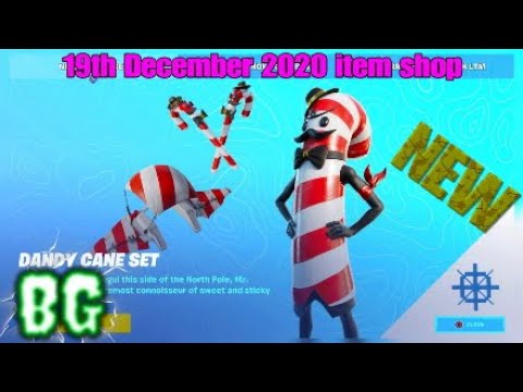 Fortnite item shop 19th December 2020 NEW DANDY CANE SET! - YouTube