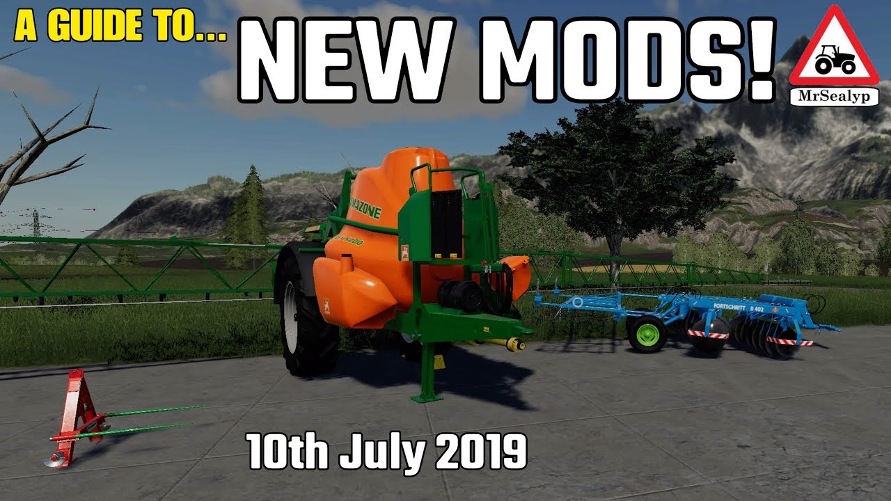 A GUIDE TO... NEW MODS! 10th July 2019, Farming Simulator 19, PS4 ...