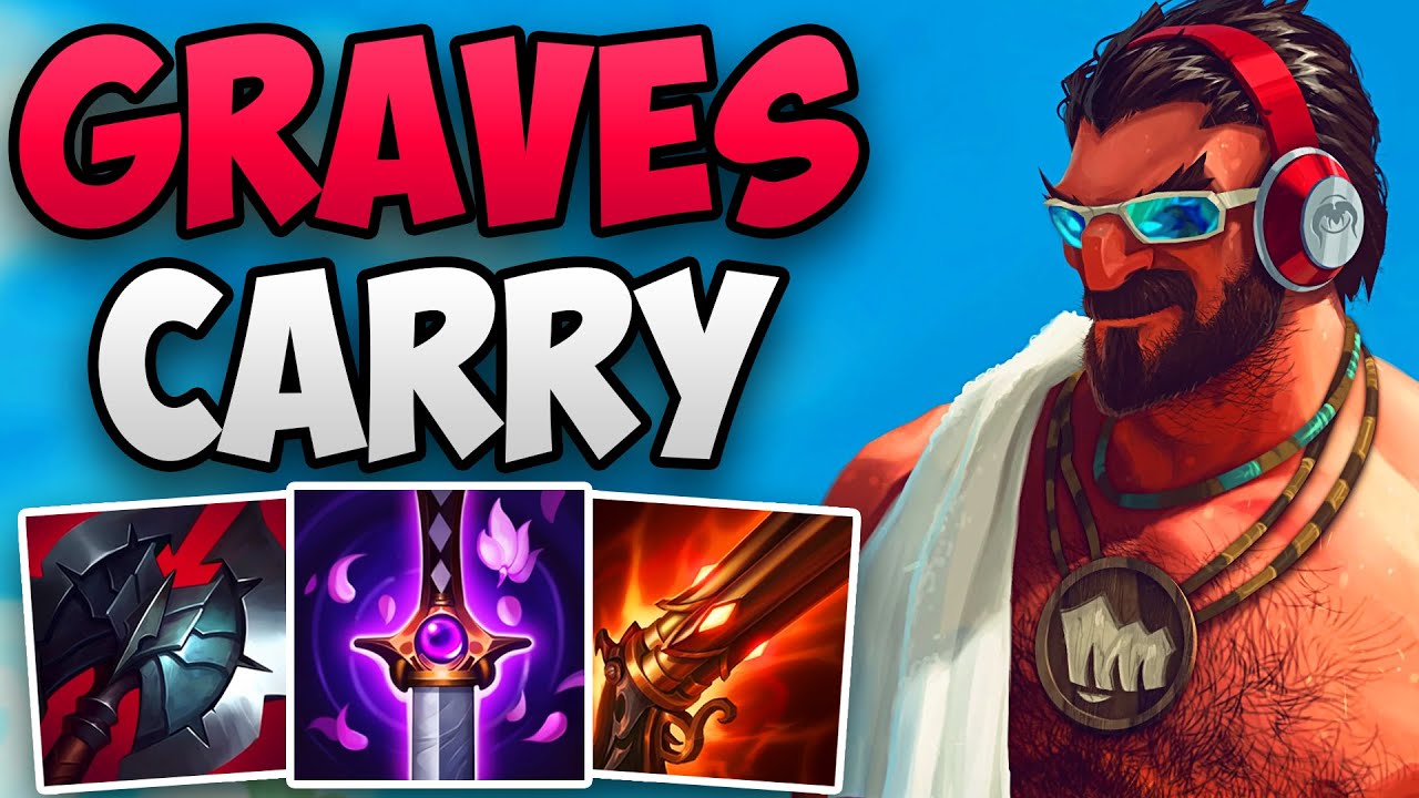 CHALLENGER GRAVES 1V9 CARRIES HIS TEAM! | CHALLENGER GRAVES JUNGLE ...