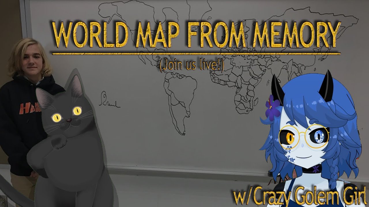 Drawing The Worst World Map From Memory | ft. @ladysaffronvtuber - YouTube