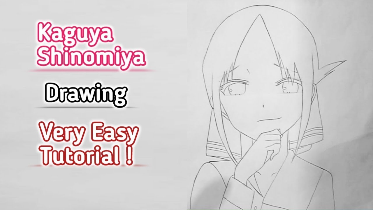 How to draw Kaguya Shinomiya | step by step tutorial | Kaguya-sama love ...