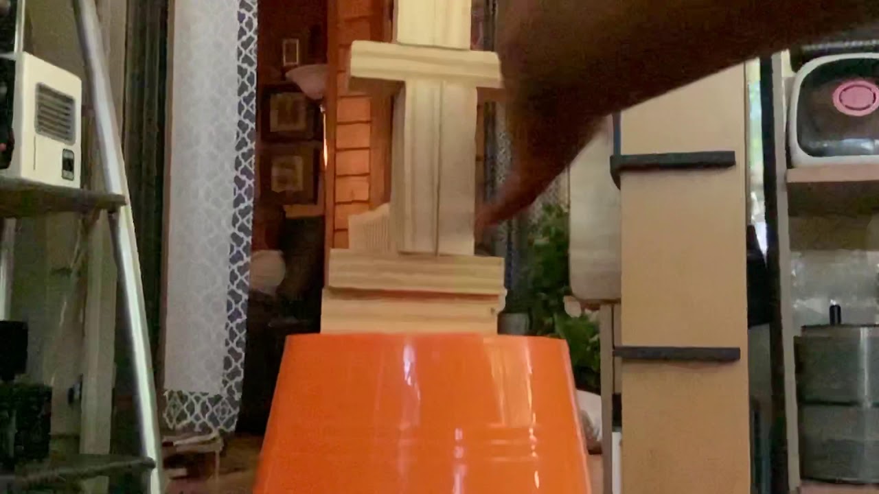Jenga tower Collapses in slow motion 3 - YouTube