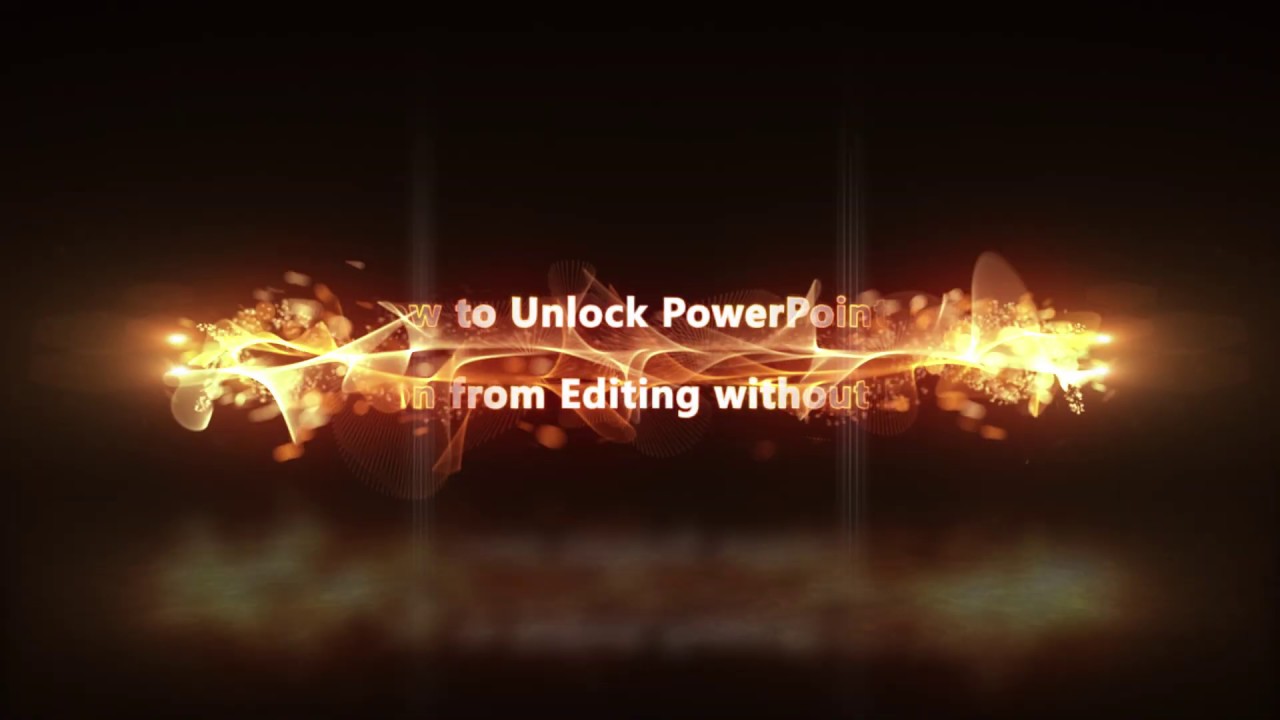 How to Unlock PowerPoint Presentation from Editing without Password ...