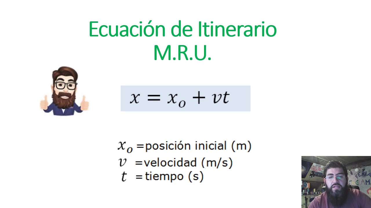 Física 2 medio: "Ecuación de Itinerario en M.R.U." PARTE 1 - YouTube
