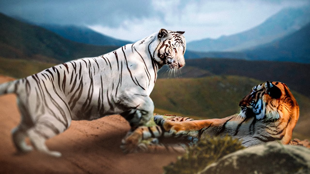 How Strong Is A White Tiger Compared To Siberian Tiger - YouTube