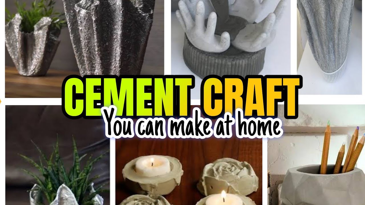 10 Creative Cement Craft Ideas to Elevate Your Home Decor! #diy #craft ...