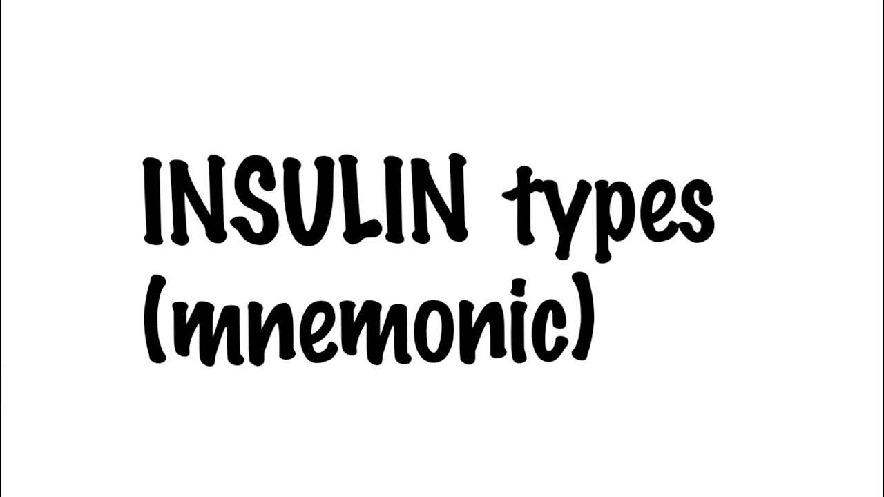 Insulin types (mnemonic) - YouTube