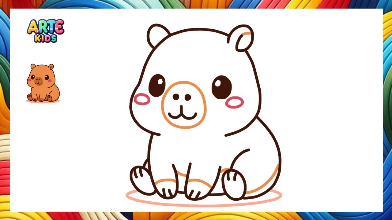 How to Draw a Kawaii Capybara (Step by Step!) - YouTube