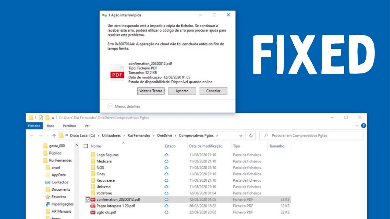 How To Fix "Error 0x800701aa: The cloud operation was not completed" in ...