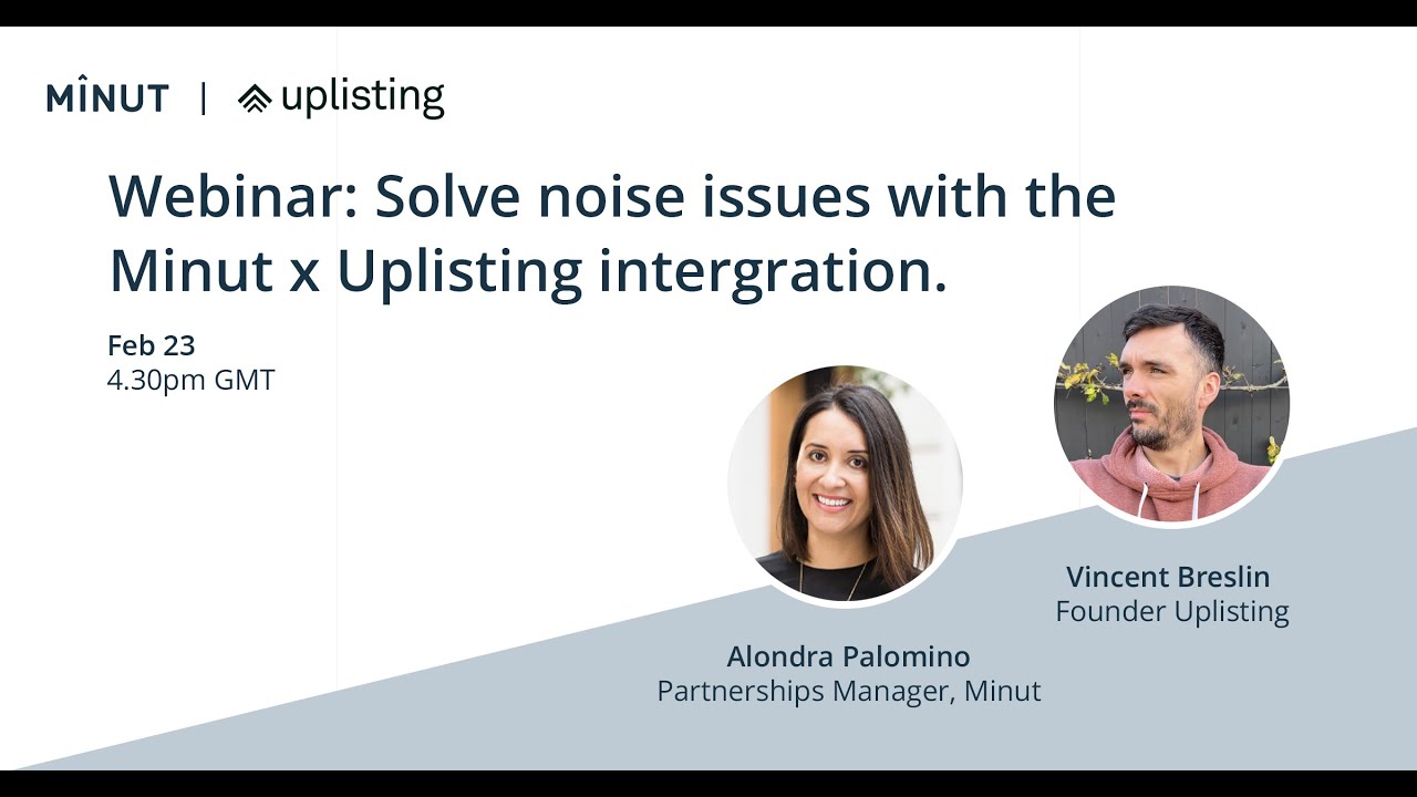 Solve Noise Issues with the Minut x Uplisting Integration - YouTube