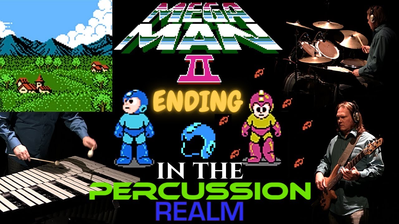 Megaman 2 Ending Theme and End Credits (Percussion Cover + Bass) - YouTube