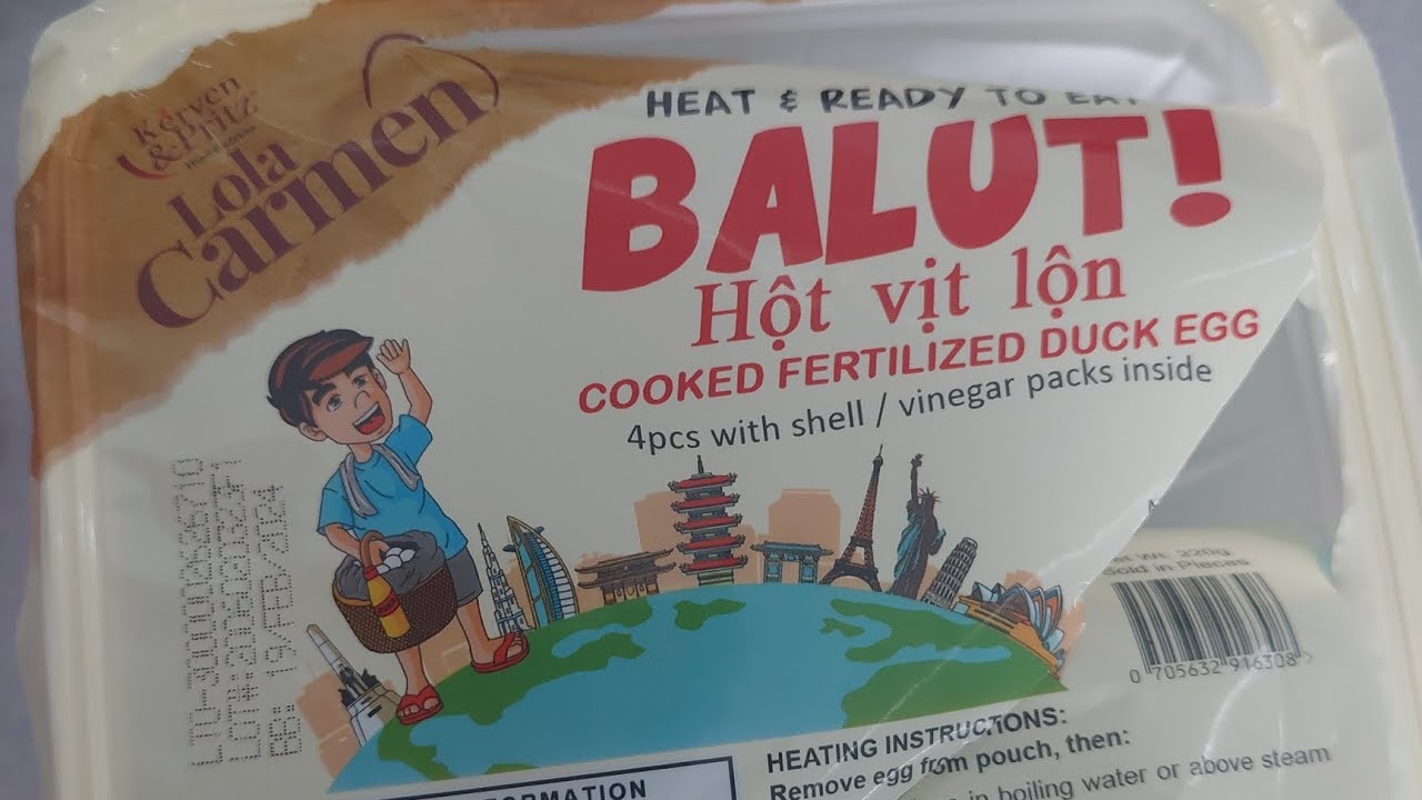 Try and taste the Balut pinoy in a pack -I buy in a Filipino store ...
