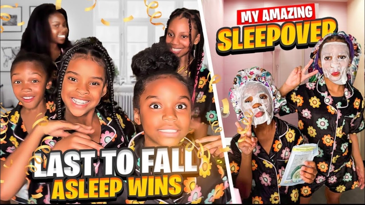 MY AMAZING SLEEPOVER! PLUS LAST TO FALL ASLEEP WINS 💵 - YouTube