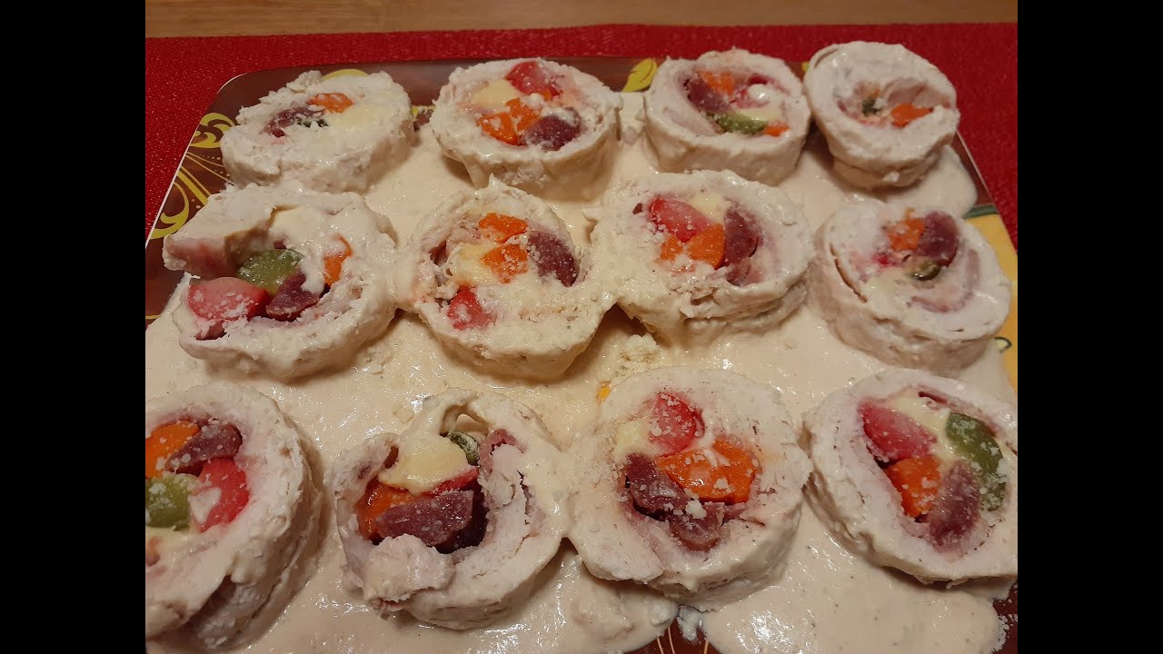 # 11 Chicken ala Morcon with Creamy White Sauce - YouTube