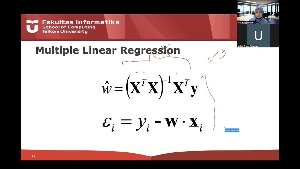 Week 07 | Linier and Logistic Regression Part 2 - YouTube