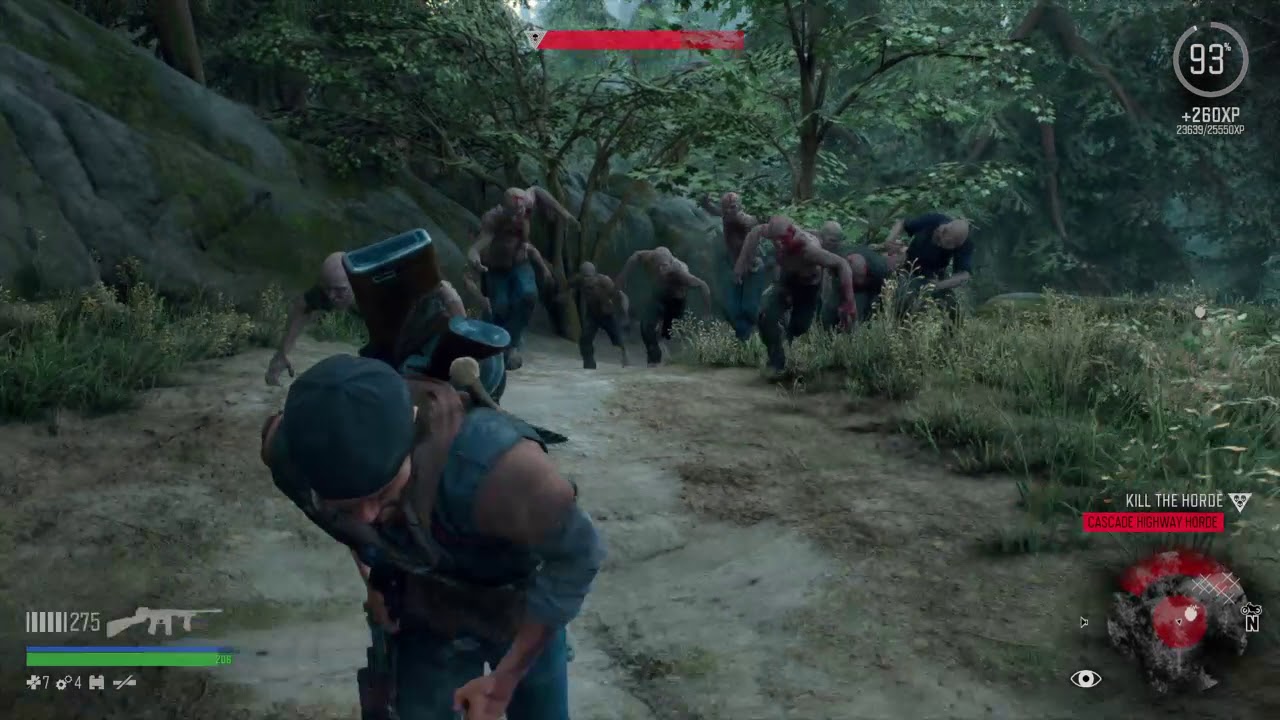 DAYS GONE EASY HORDE FIGHT - YouTube