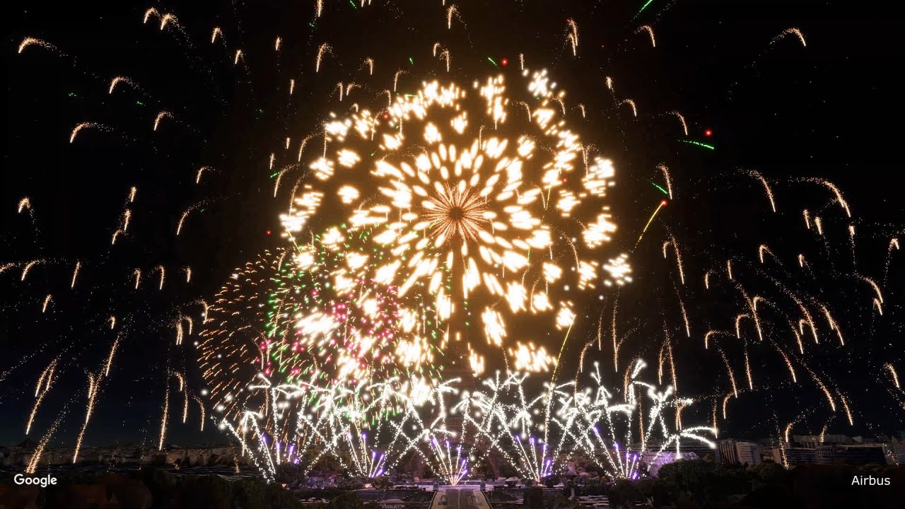 Paris Lights Up! Fireworks Over the Eiffel Tower (Dance of the Stars ...