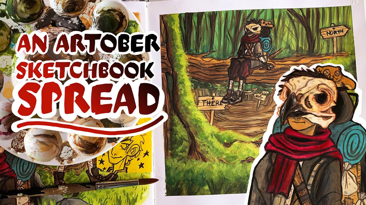 ☕️ SKETCHBOOK SESSION #1 || 🍂 Making a Character With EVEN/ARTOBER ...