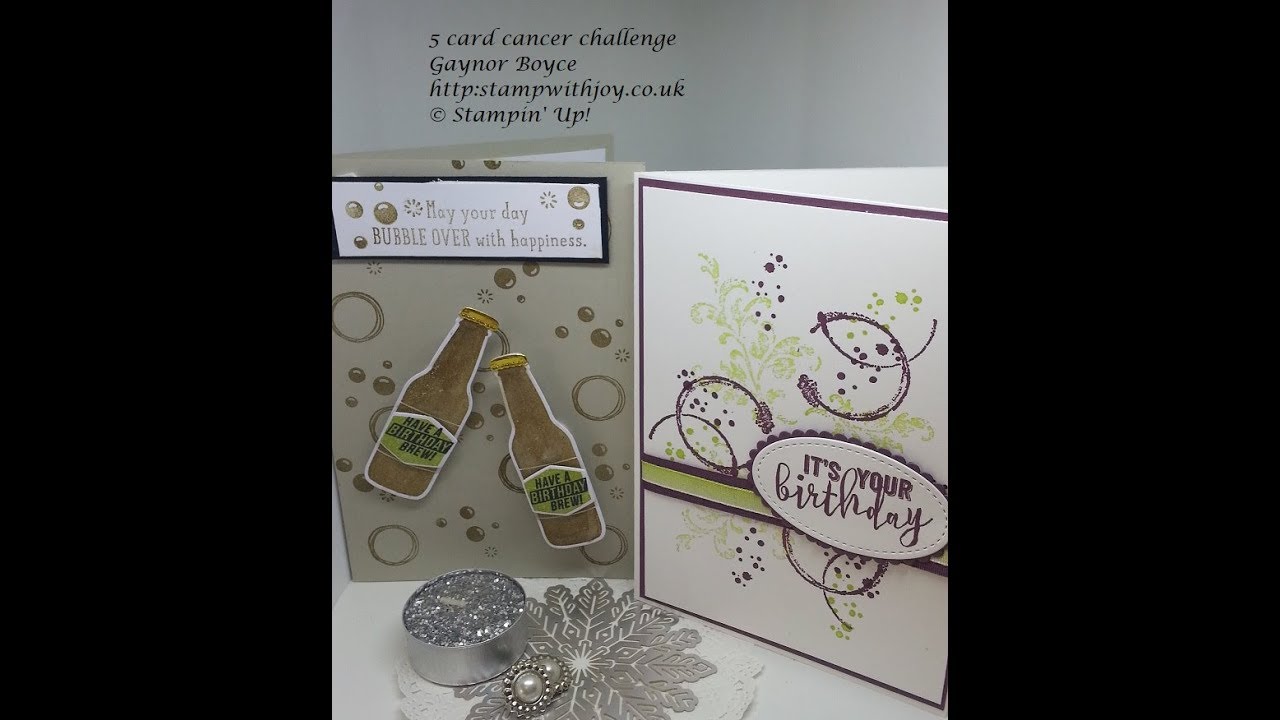 5 Card Cancer research Challenge by the wonderful Brenda Harrison ...