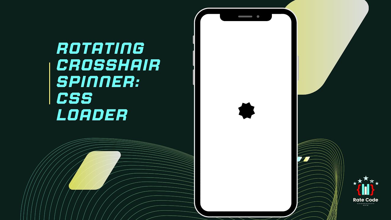 12. Rotating Crosshair Spinner | CSS Loader Animation #css # ...
