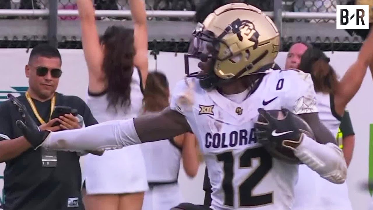 Travis Hunter Hits Heisman Pose in 1 INT, 1 TD Performance vs. UCF ...