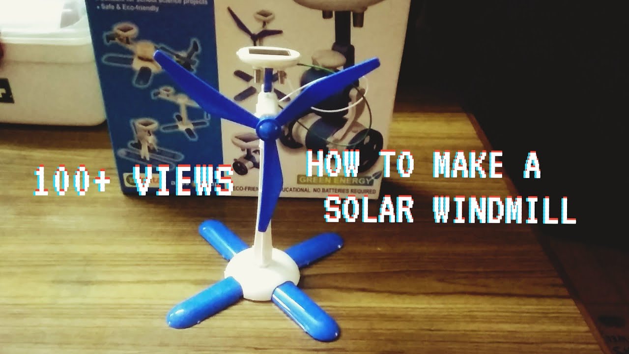 How to make a windmill (solar) - YouTube