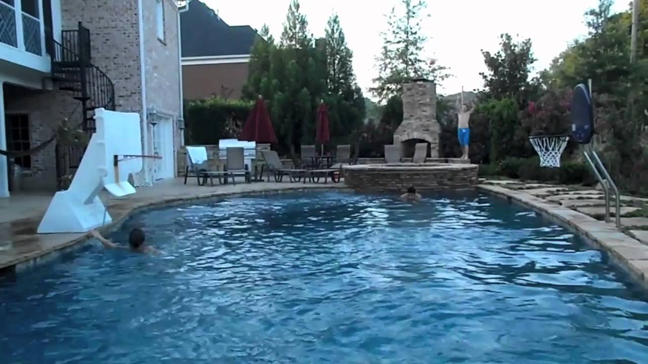 Pool Basketball Trick Shots - The Moist Boys - YouTube