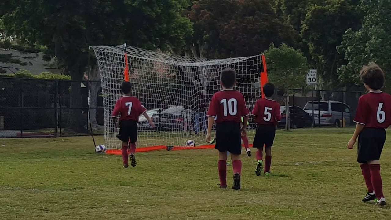 Hunter (#8) swoops in and scores a goal! - YouTube