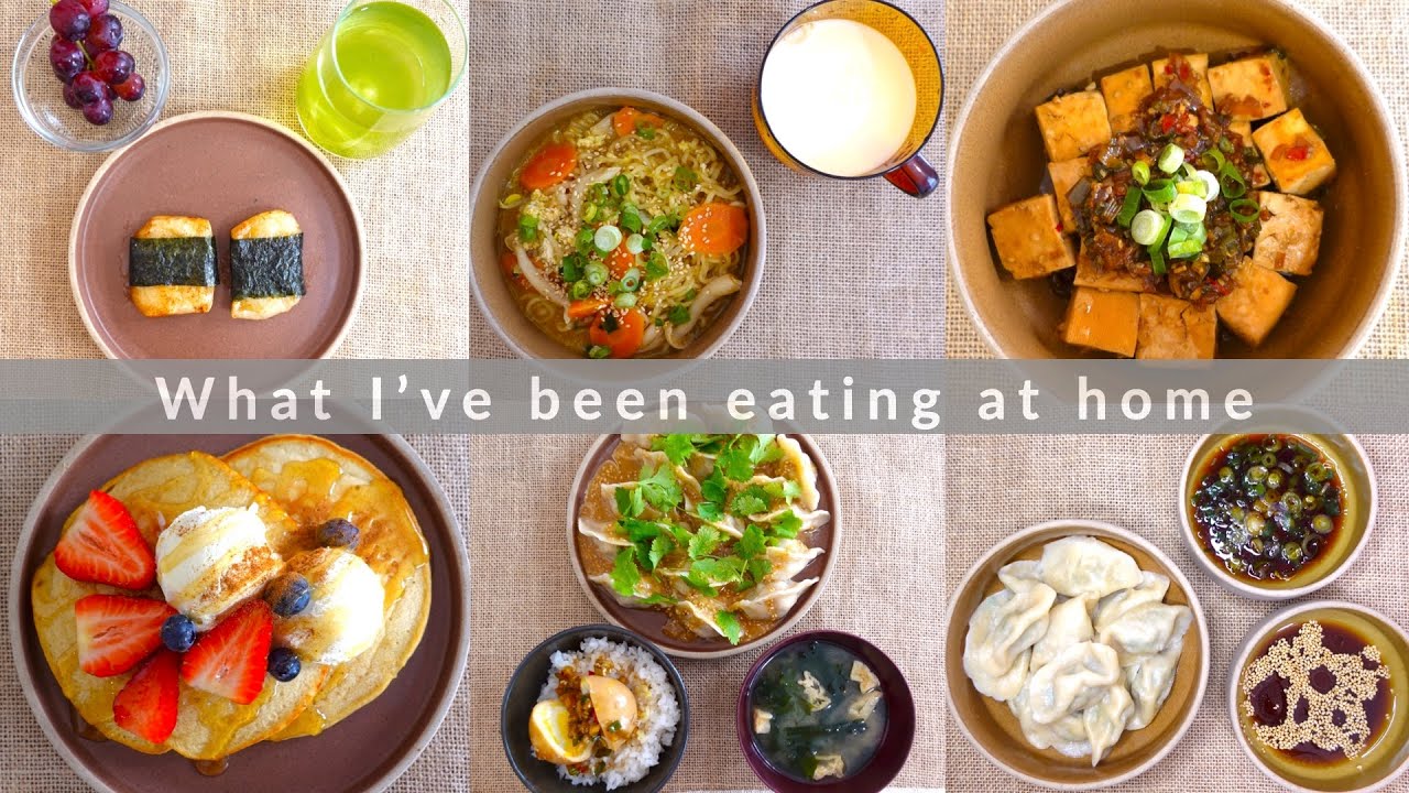 What I've been eating at home 🍜 Easy cooking vlog l Mayak eggs, Mochi ...