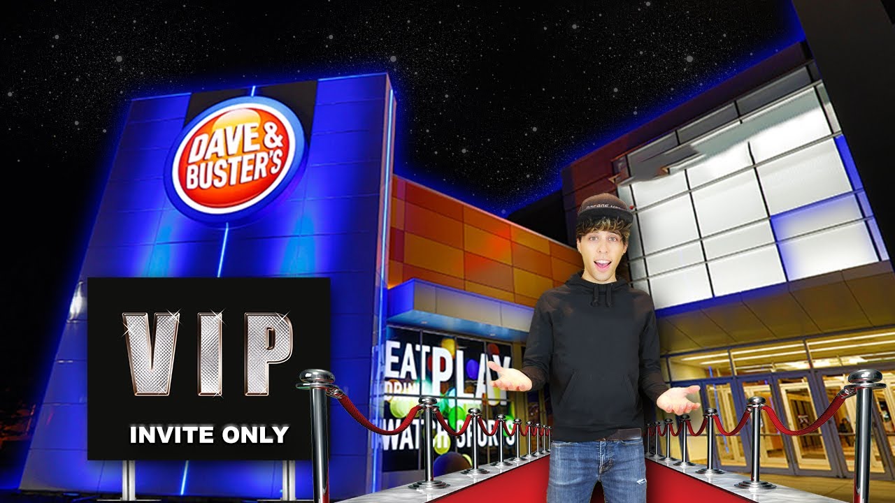 Dave and Busters Invited Me To A VIP Party In Their ARCADE! - YouTube