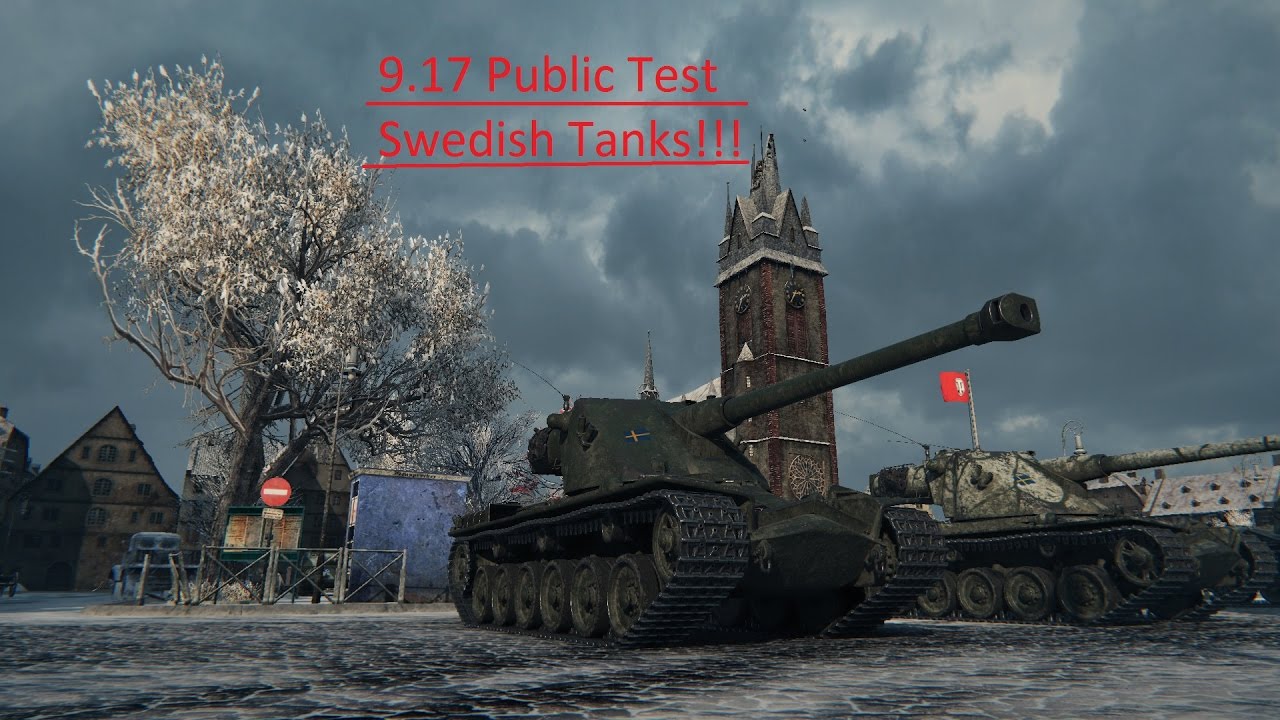 World Of Tanks 9.17 Public Test || Kranvagn and Strv 103B Gameplay #1 ...