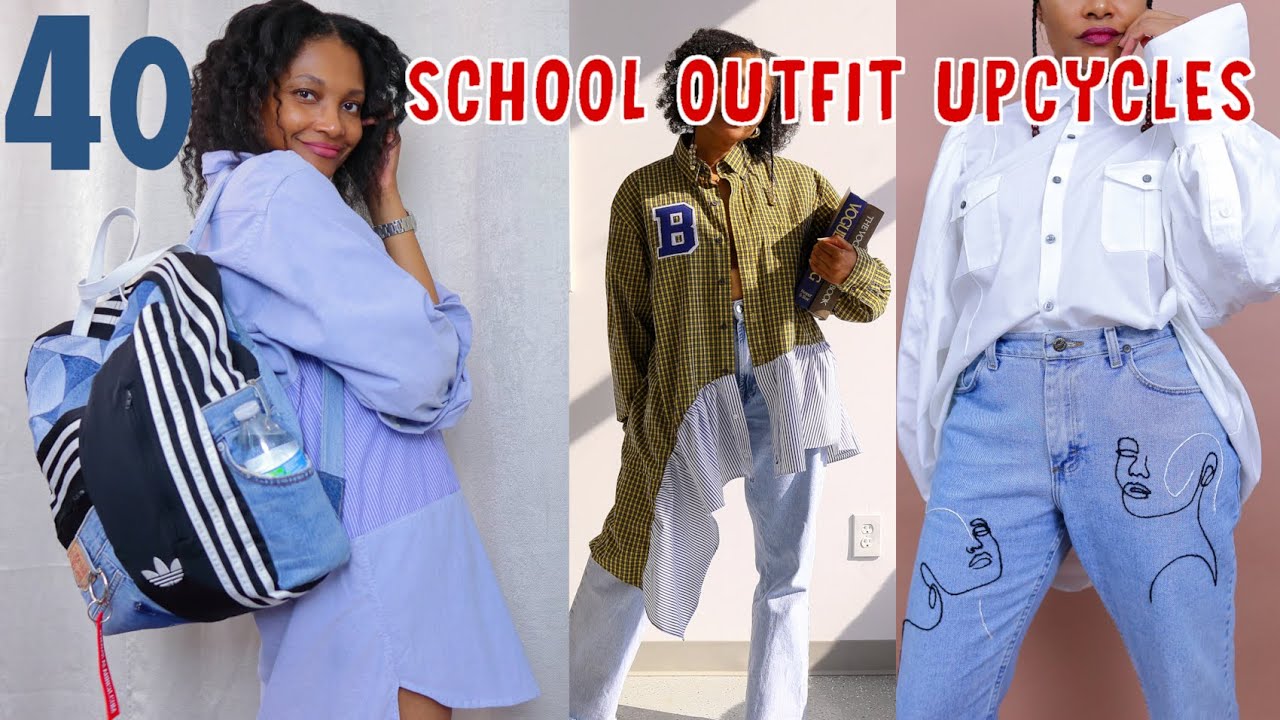 40 “Best Dressed” DIY Back to School Upcycles! | Dress Code Approved ...