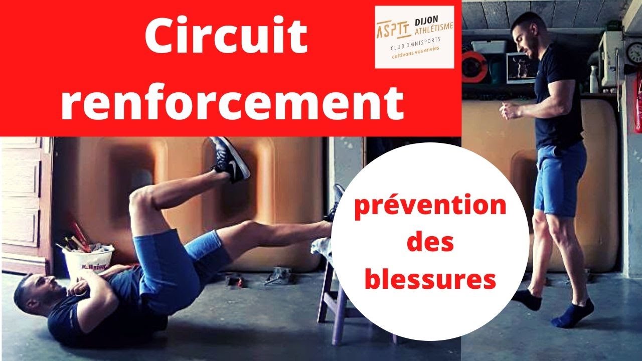 Séance de renforcement n°3 : circuit d'exercices pendant 40 min - YouTube