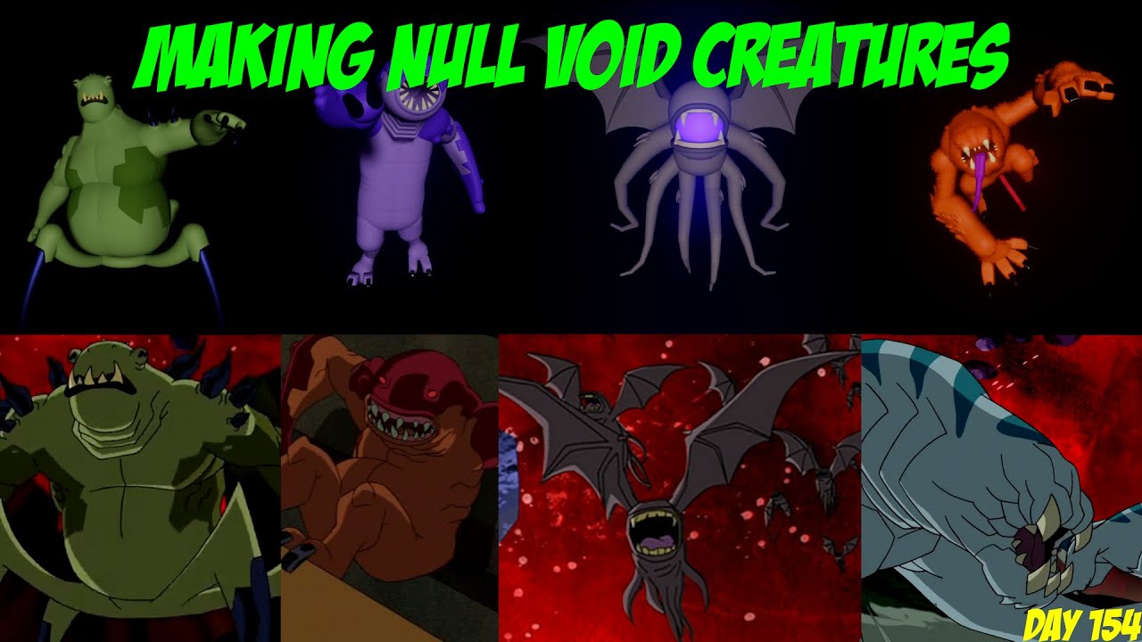 Null Void Creatures! Making a Ben 10 Fan Game! Day 154 - YouTube