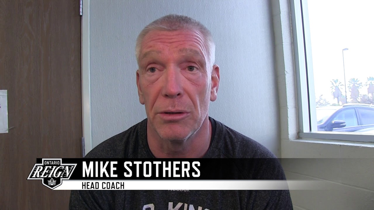 Ontario Reign - Mike Stothers - 11/30/17 - YouTube